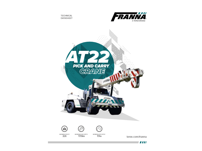 AT22-2 Mobile Pick and Carry Crane | Franna - A Terex Brand