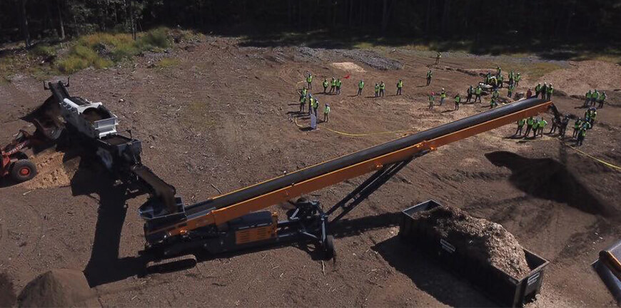 Tracked Radial Stacker Conveyor | TC 75R | CBI