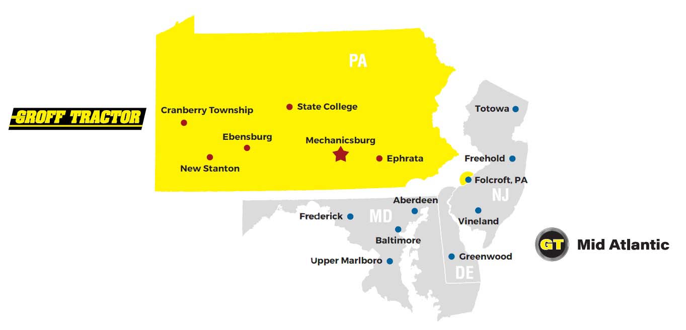 GT Mid Atlantic and Groff Tractor territory update