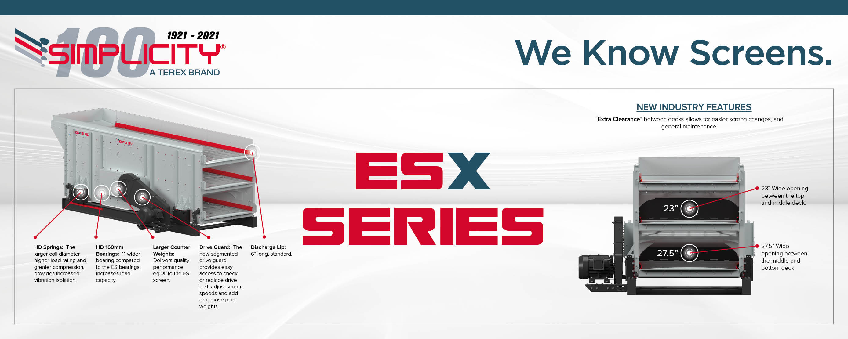 ESX Series | Vibratory Screen | Simplicity