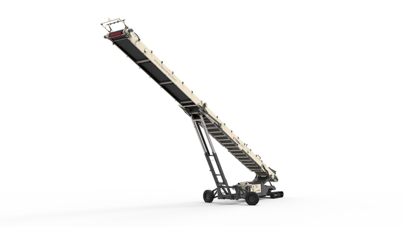 TC-75-TR 75ft Radial Tracked Conveyor