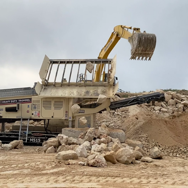 MDS M515 Processing Limestone| Quarry | Heavy Duty Rock Trommel